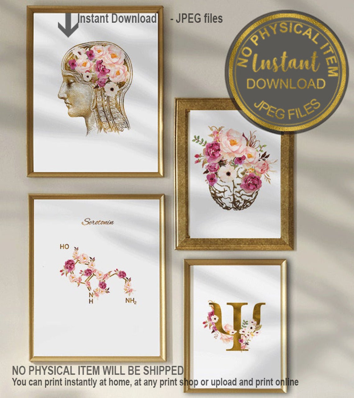 Psychology Office Decor Psychologist Gift Mental Health Art - Etsy