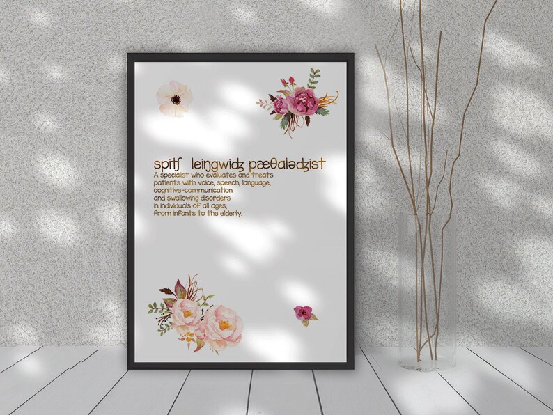 Speech Language Pathologist Definition, SLP Gift, Speech Pathologist ...