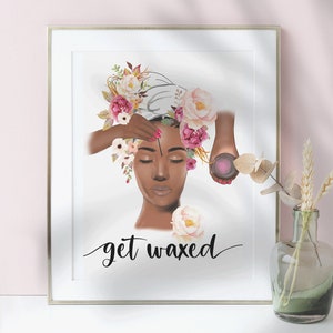 Wax Specialist Poster, Beauty Salon Art, Eybrow Specialist Gift, Spa ...