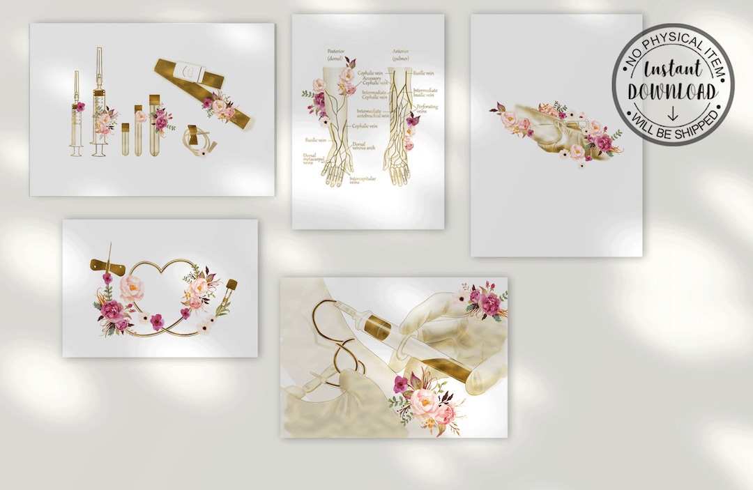 Phlebotomist Art Printable Wall Decor, Nurse & Phlebotomy Tech Gift ...