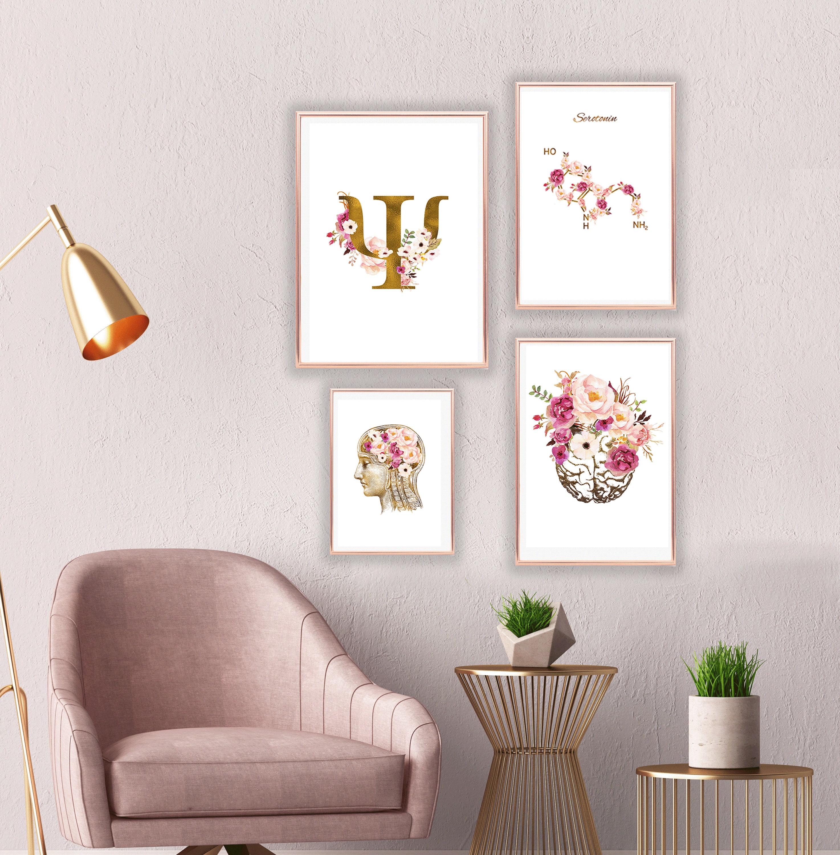 Psychology Office Decor Psychologist Gift Mental Health Art | Etsy