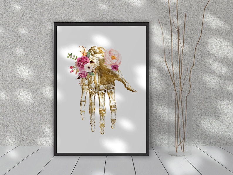 Human Hand Anatomy Poster Orthopedic Office Wall Art | Etsy