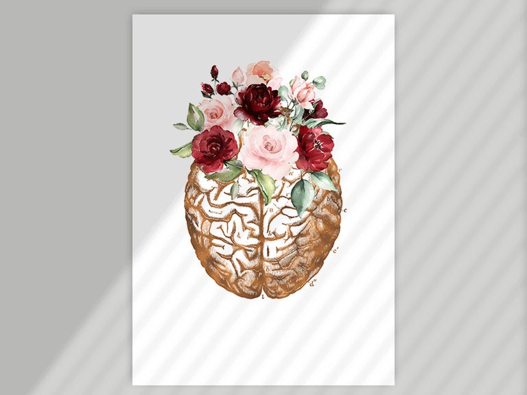 Anatomy Art Set Flower Anatomy Print Medical Art Print Set | Etsy