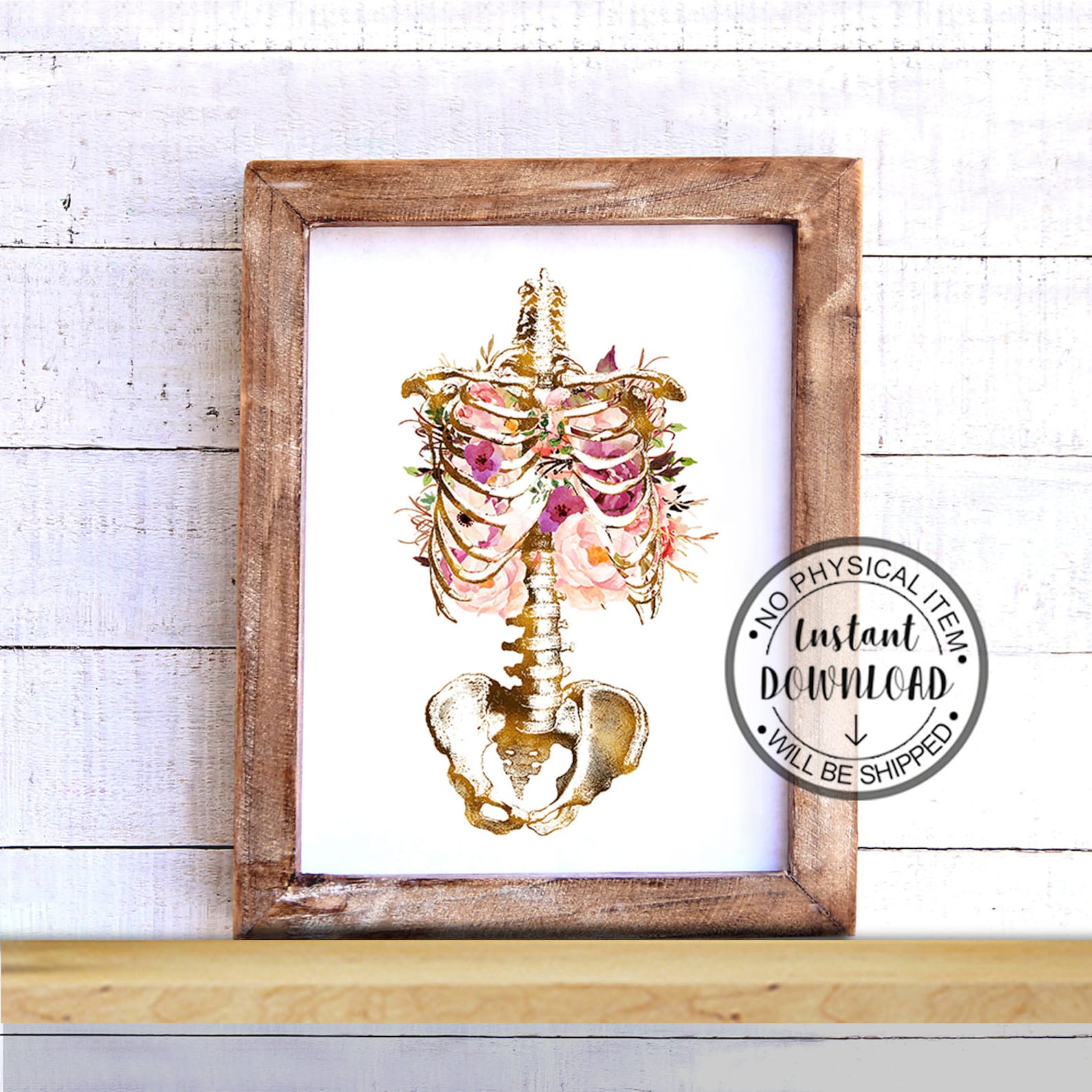 Anatomy Art Print Rib Cage Anatomy Print Skeleton Art - Etsy