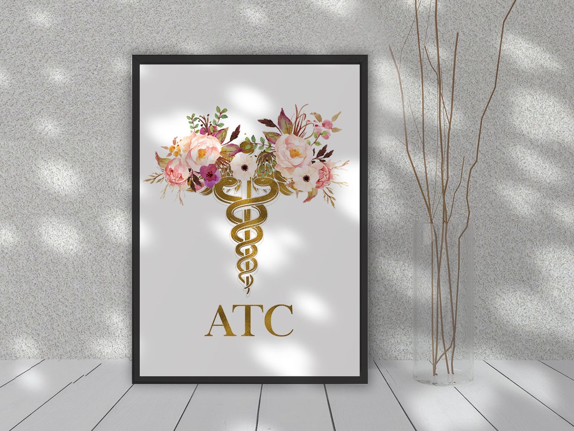 Certified Athletic Trainer Gift, ATC Poster, Athletic Trainer ...