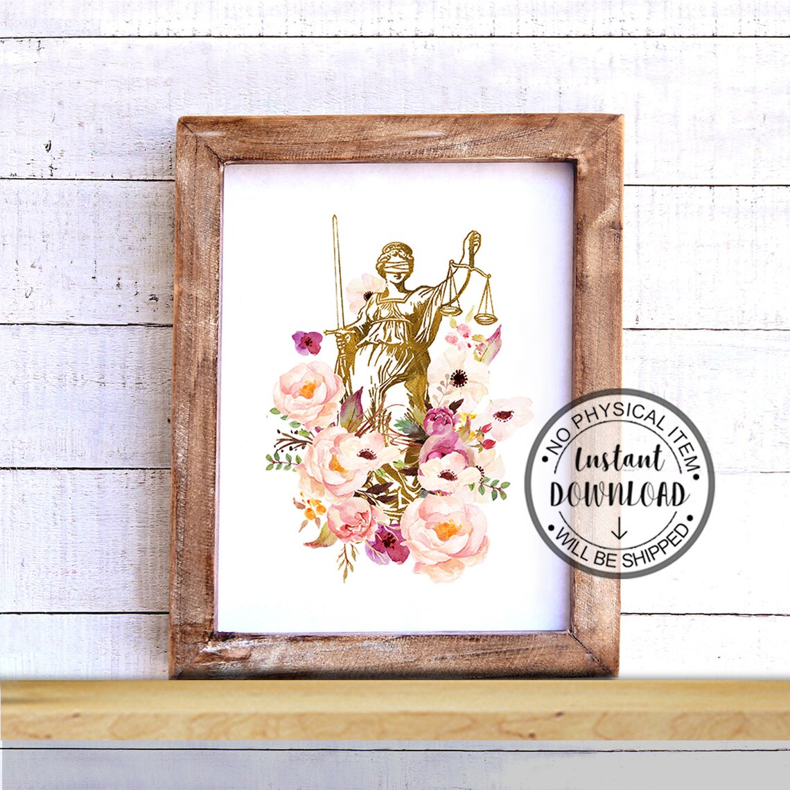 Lady Justice Print Attorney Print Lady Justice Art Lawyer | Etsy