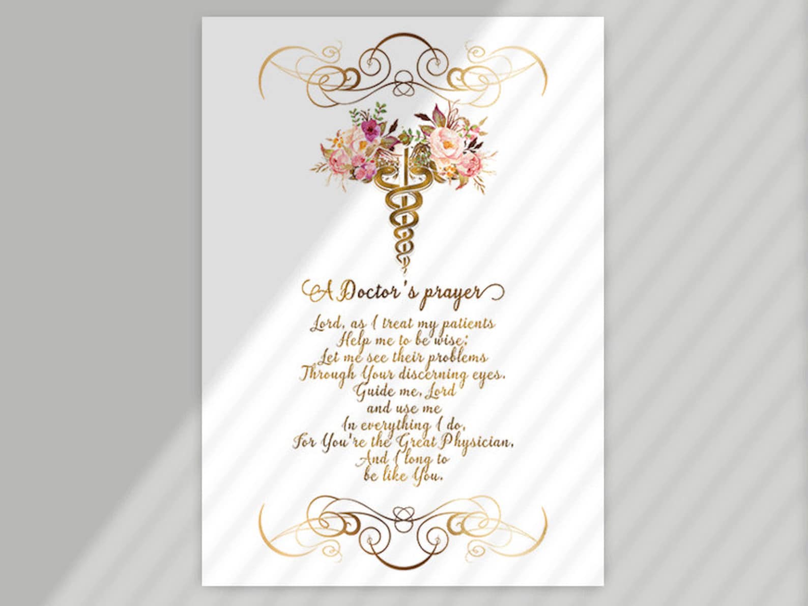 Doctor Prayer Art Print Doctor Graduation Gift Doctor Gift - Etsy