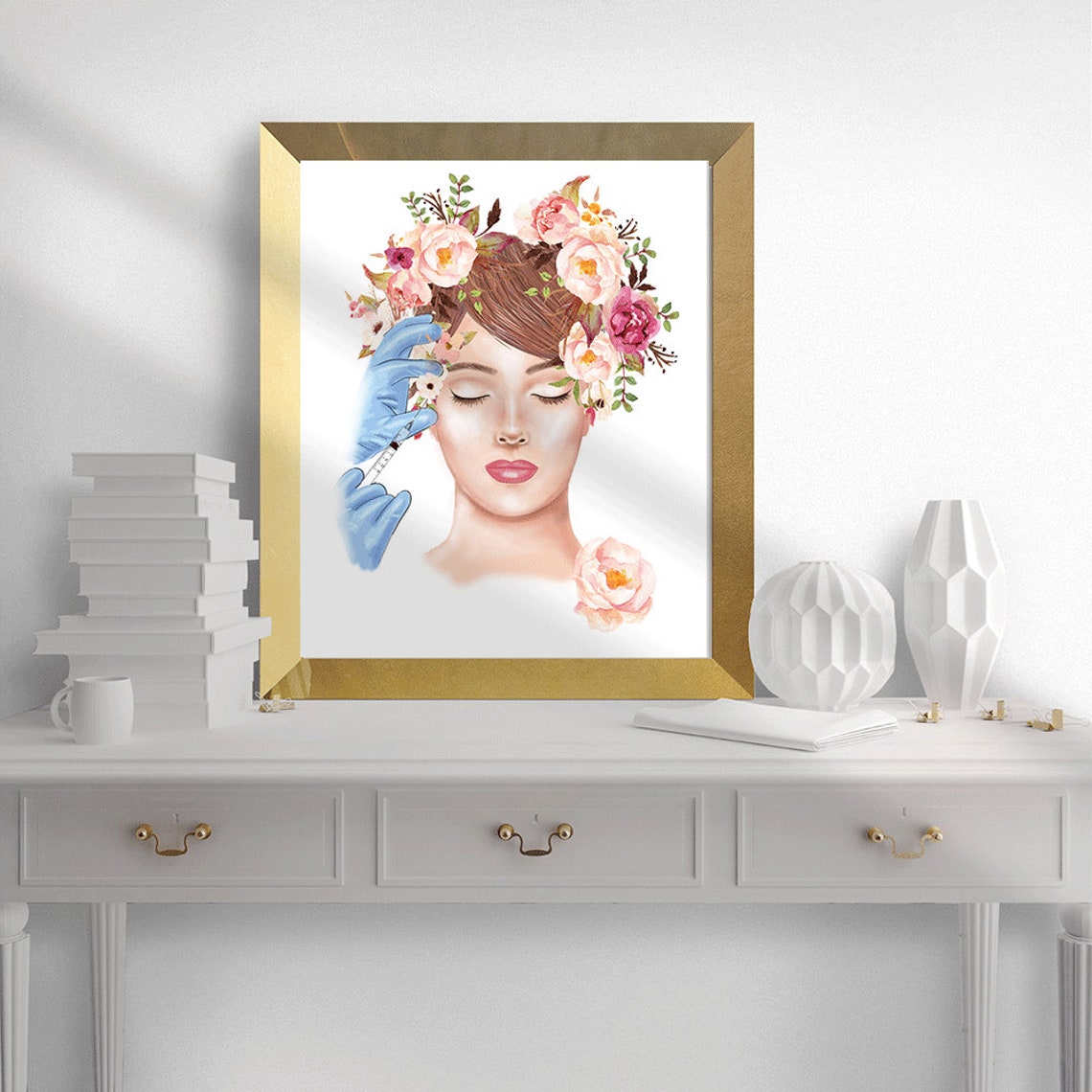 Botox Injection Print Esthetician Gift Dermatologist Art - Etsy