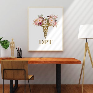 DPT Caduceus Print, Physical Therapy, DPT Graduation Gift, Physical ...