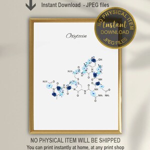 Oxytocin Molecule Art, Oxytocin Art, Oxytocin Poster, Science Art - Etsy