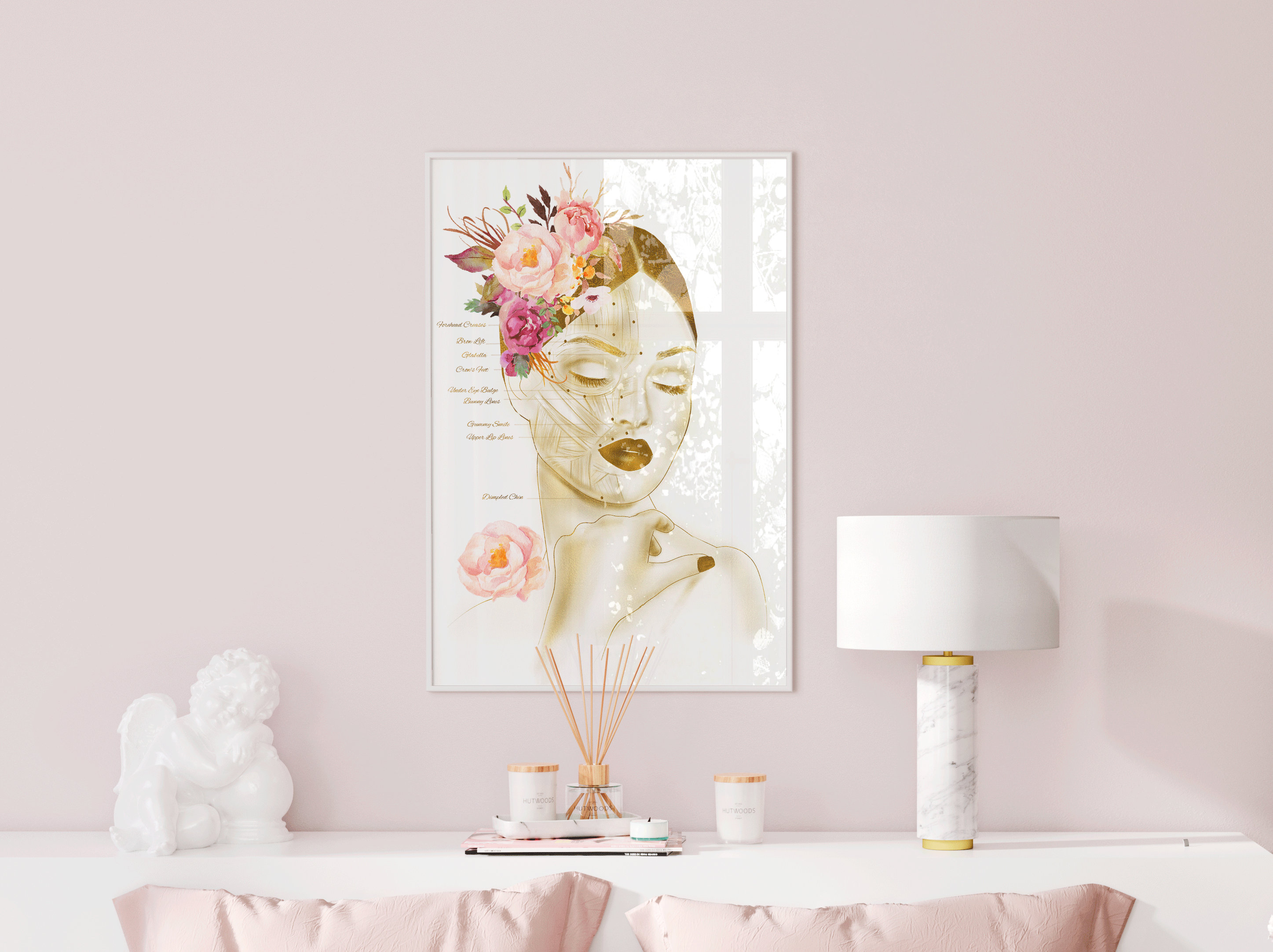 Botox Anatomy Art, Esthetician Print, Dermatology Decor, Beauty ...