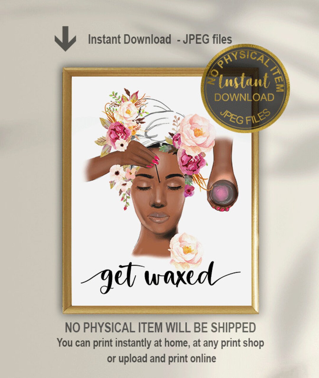 Wax Specialist Poster, Beauty Salon Art, Eybrow Specialist Gift, Spa ...