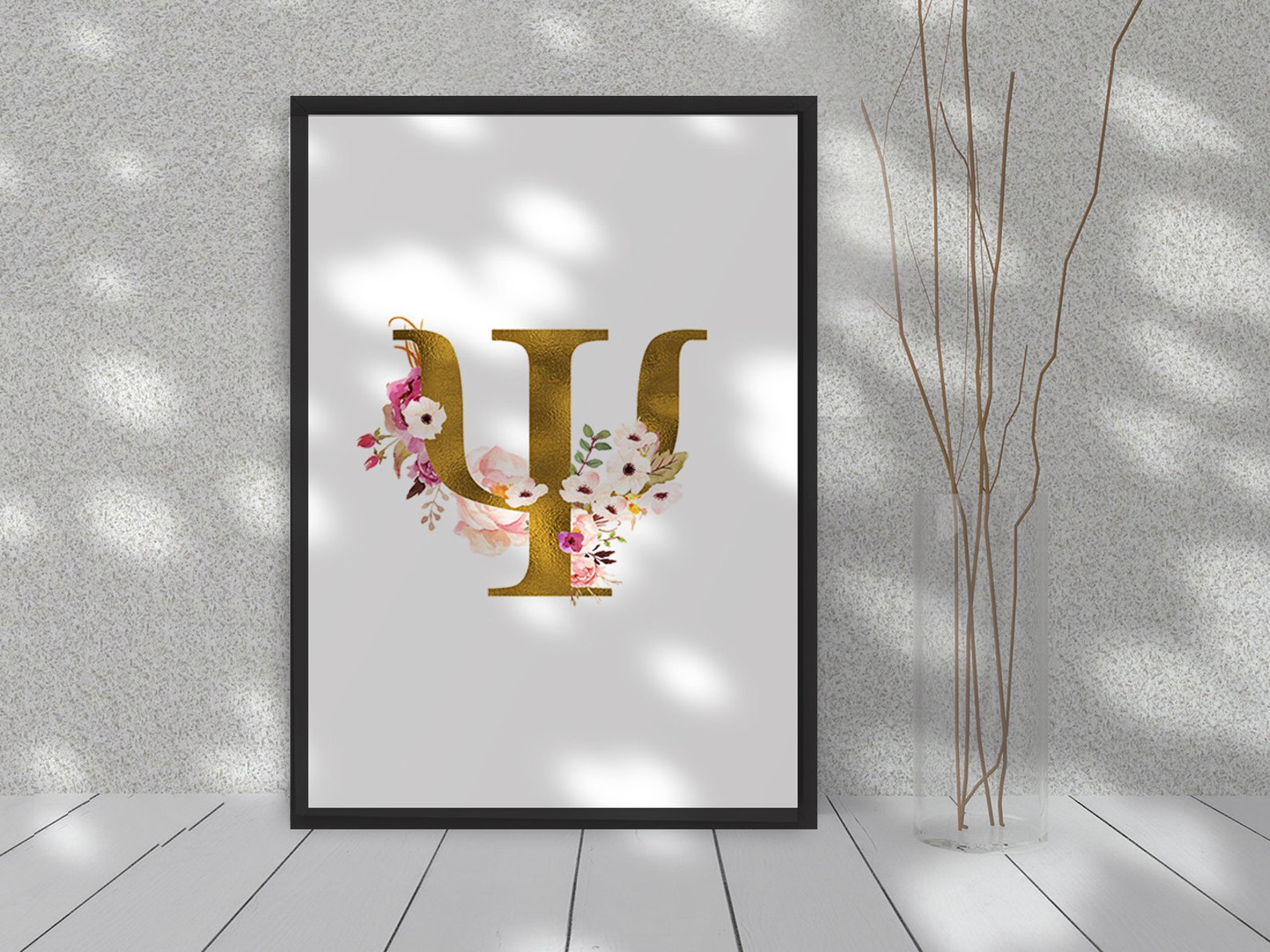 Psi Symbol Art, Psychotherapist Gift, Psychologist Gift, Psychology ...