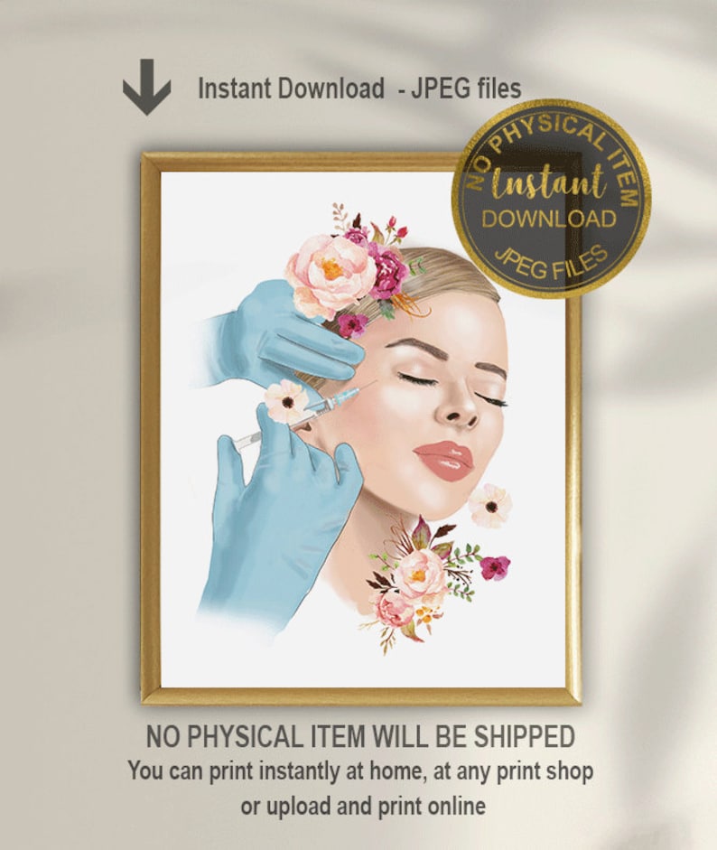 Medical Spa Wall Art Botox Poster Dermatology Clinic Decor - Etsy Canada