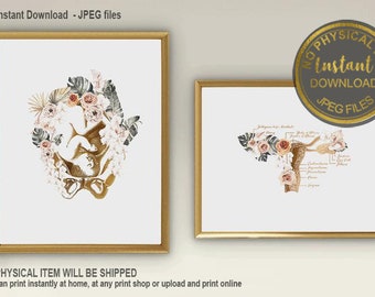 Human Placenta Floral Art Print OBGYN Residency Decor Doula - Etsy Ireland