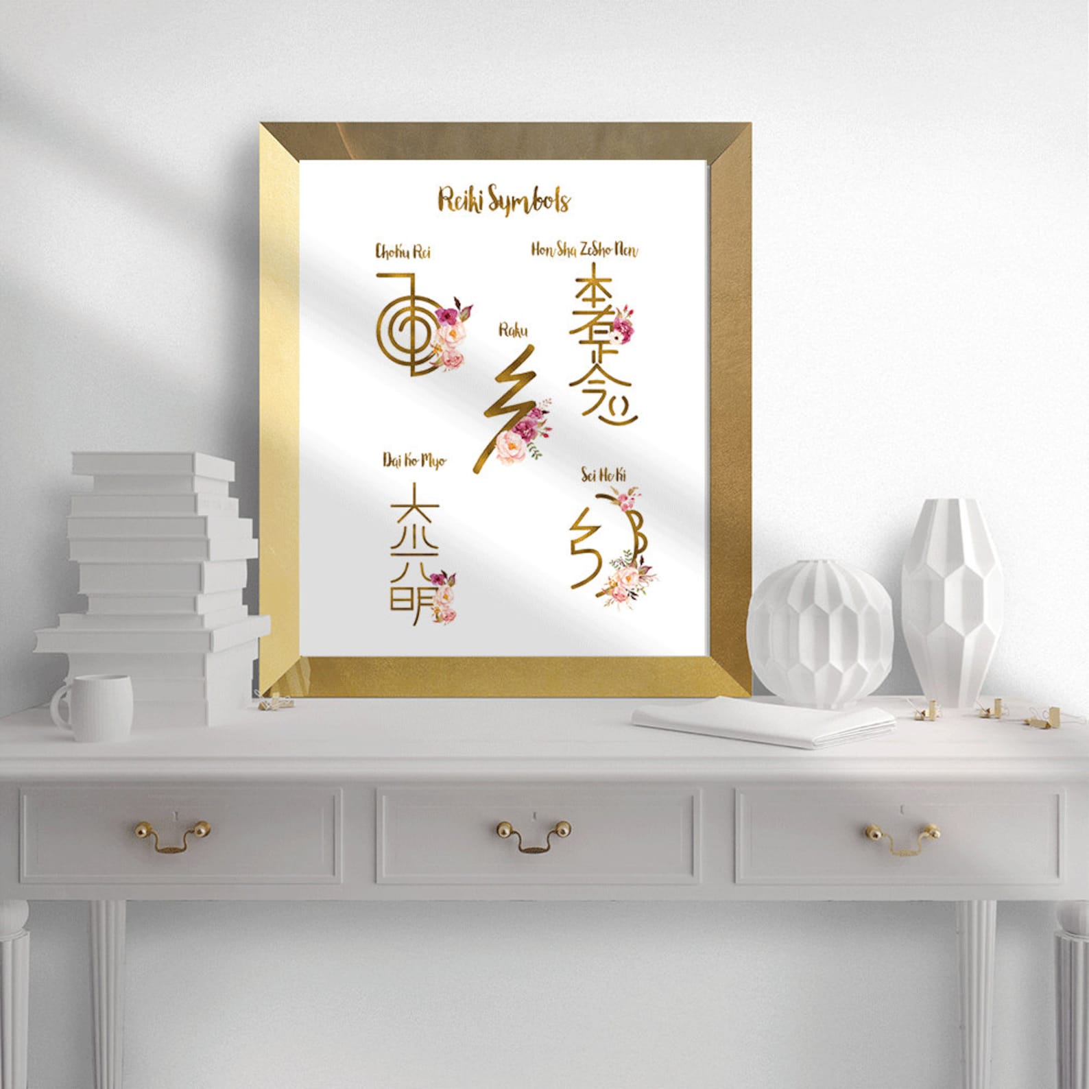 Reiki Print Reiki Symbols Art Reiki Therapist Art Print - Etsy