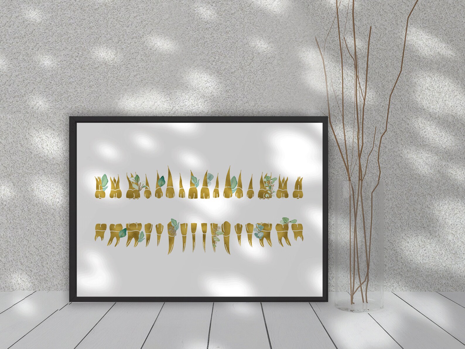 Dental Art Tooth Art Dental Clinic Decor Dentist Graduation - Etsy