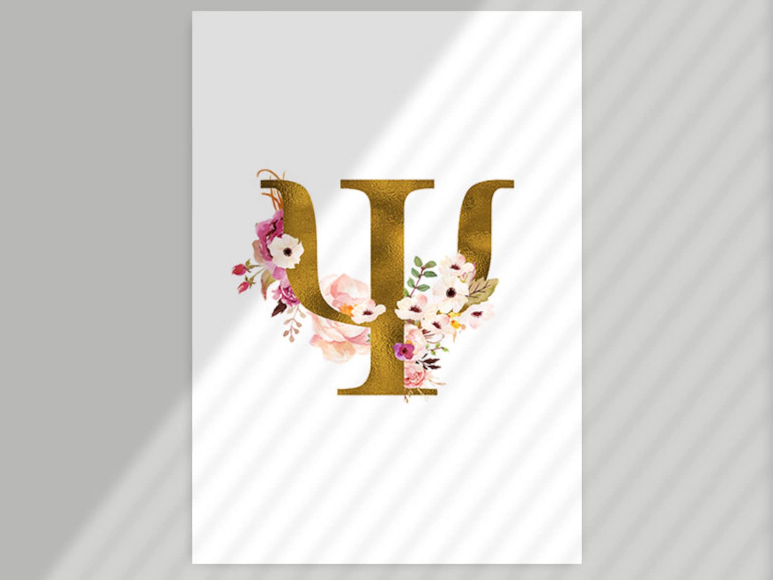 Psi Symbol Art, Psychotherapist Gift, Psychologist Gift, Psychology ...