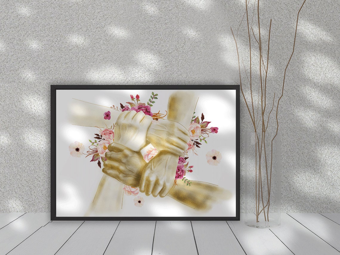 Social Work Art Print Volunteer Gift Human Bonding Art - Etsy