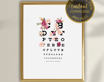 Eye Chart Art Print | Etsy