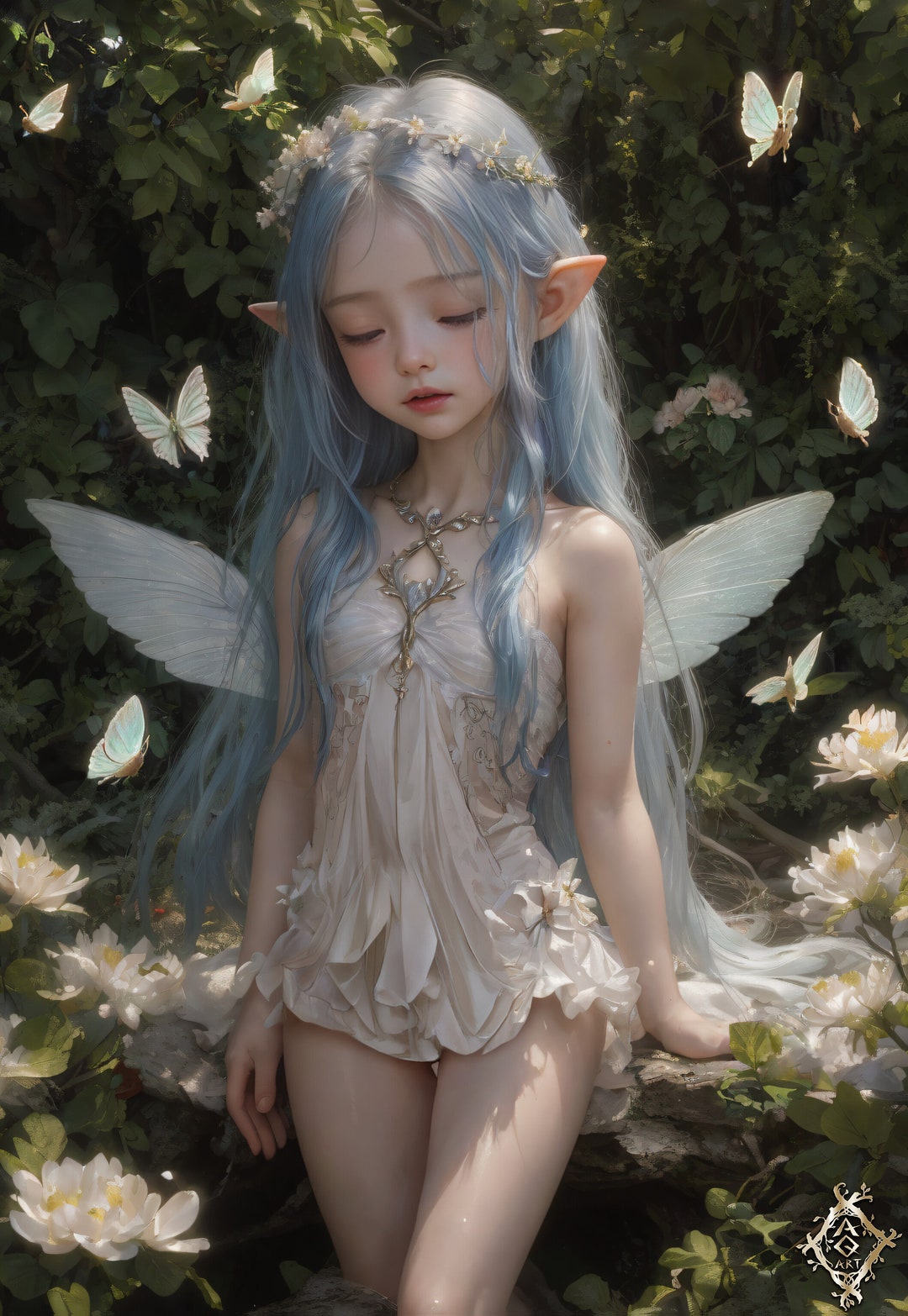 Blue Garden Fae - Etsy