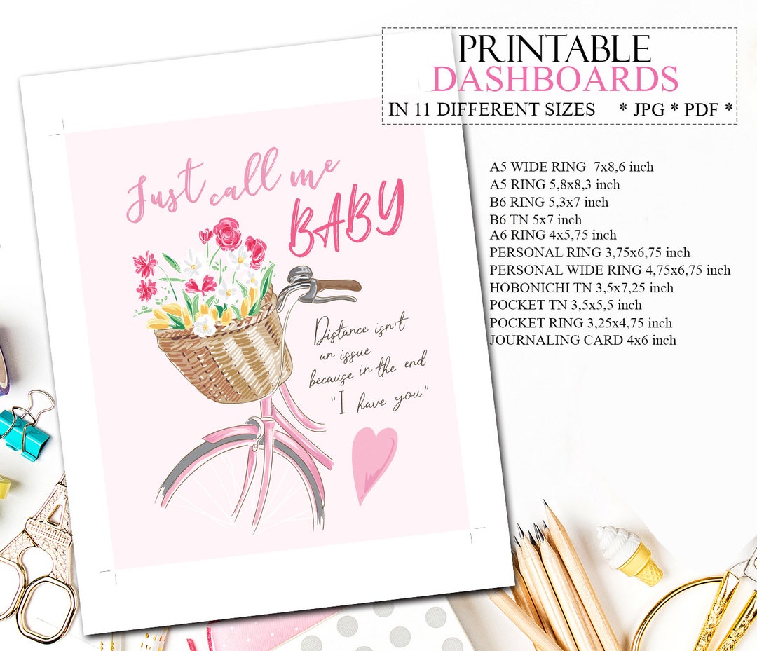 JUST CALL Me BABY Printable Planner Stickers /dashboard - Etsy