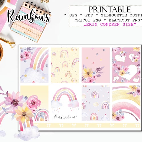 Utility Bills Printable Doodle Icon Stickers Digital - Etsy