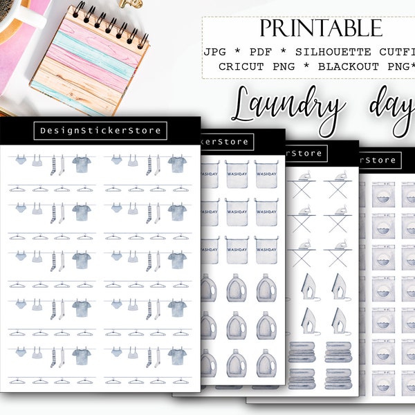 Laundry Stickers - Etsy