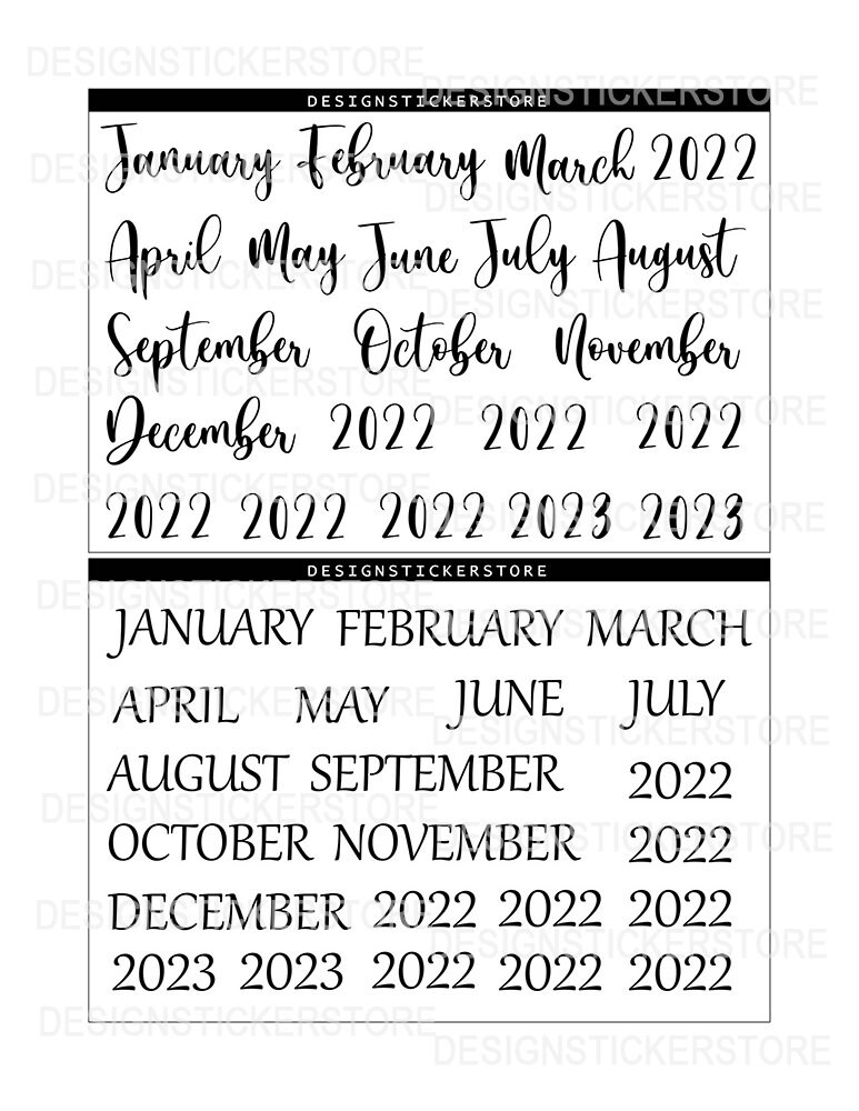 Monthly Kit Stickers/february Printable Monthly Kit/valentines - Etsy