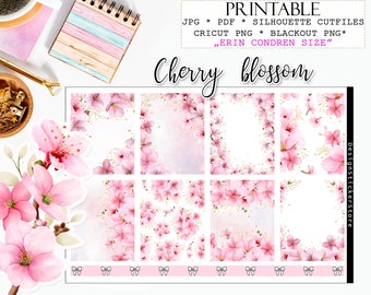 Cherry Blossom Planner Stickers - Etsy