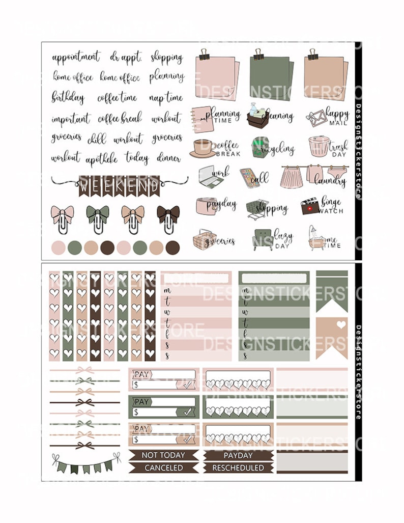 ENJOY THE SEASON Printable Planner Stickers/christmas | Etsy