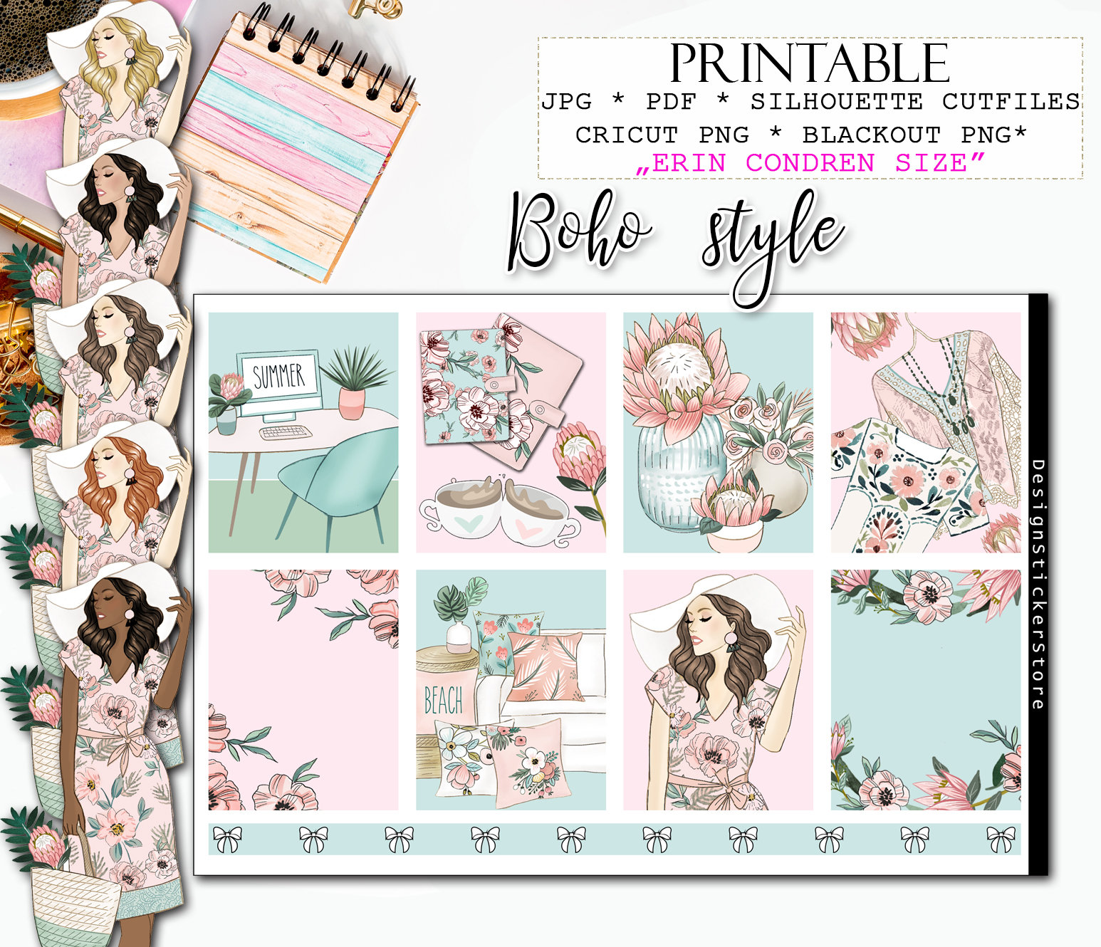 BOHO STYLE Printable Weekly Kit/printable Planner - Etsy