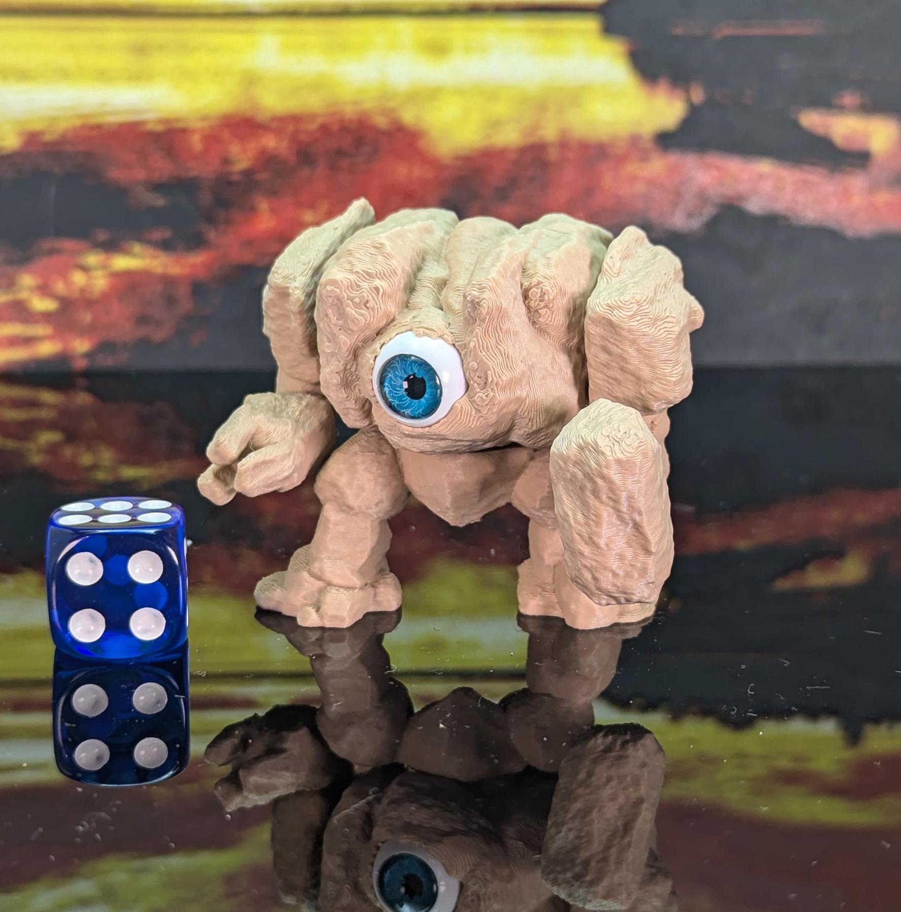 Earth Golem / Elemental (with Eyeball) - Etsy