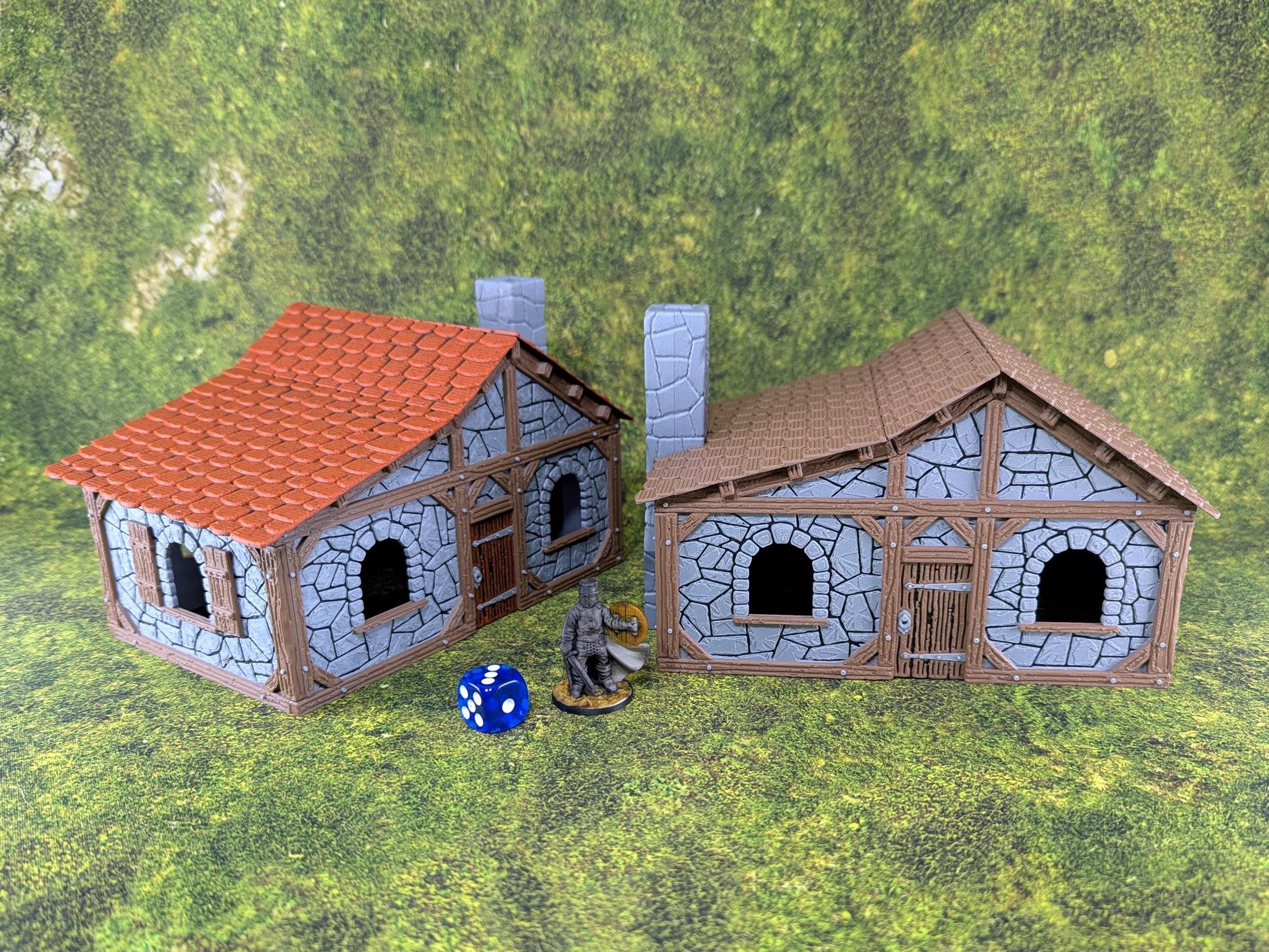 Stone Cabin With Interior – Fantasy Terrain for Dnd, Pathfinder ...