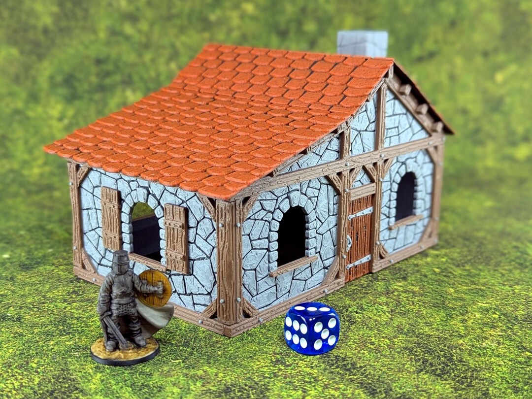 Stone Cabin With Interior – Fantasy Terrain for Dnd, Pathfinder ...