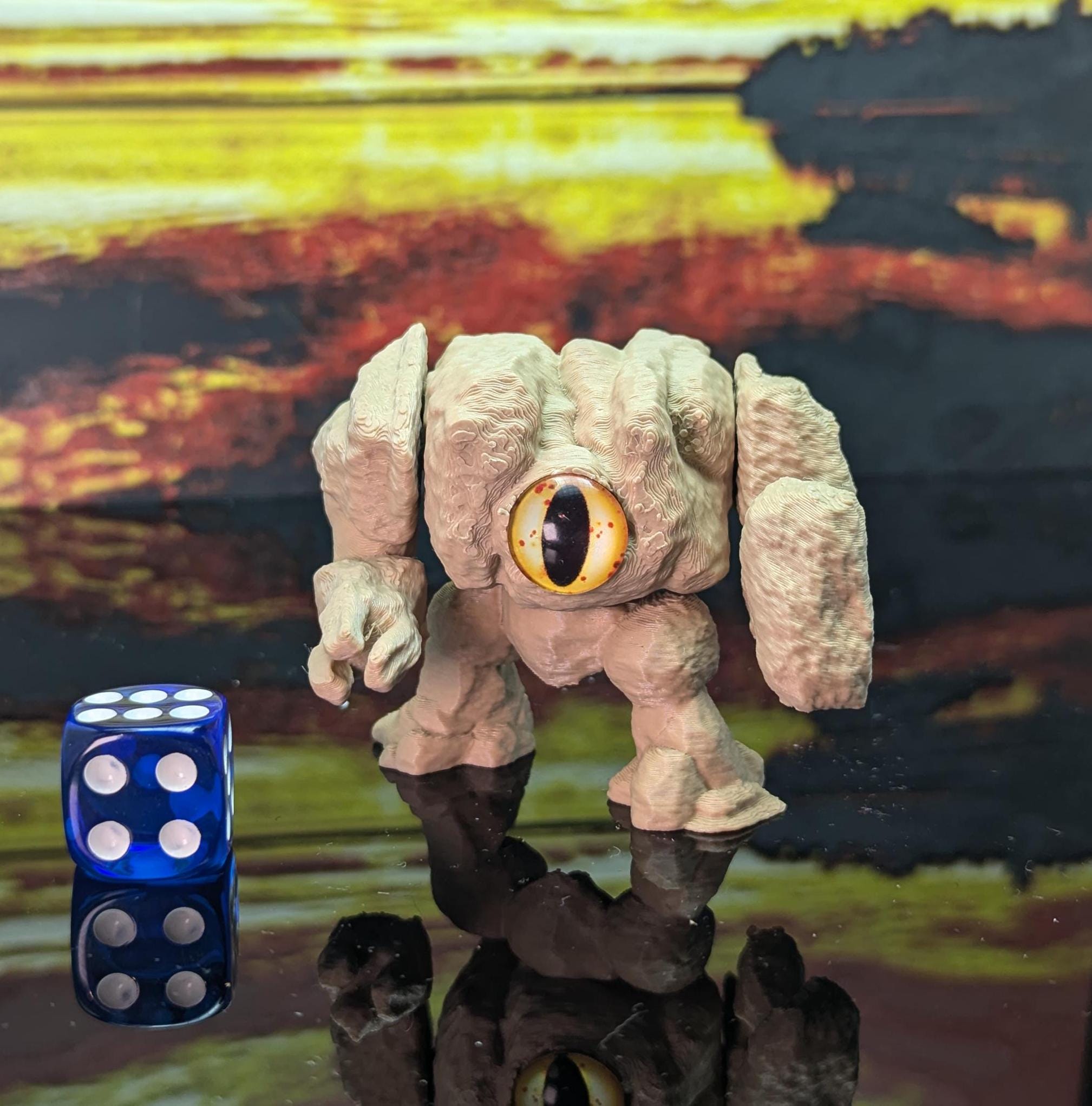 Earth Golem / Elemental (with Eyeball) - Etsy