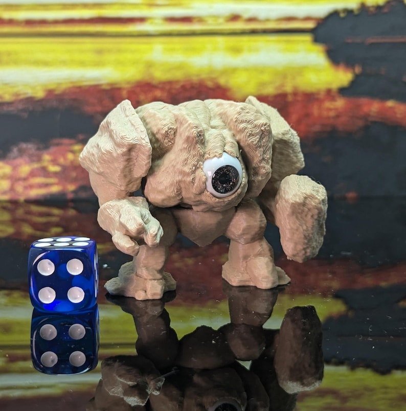 Earth Golem / Elemental (with Eyeball) - Etsy
