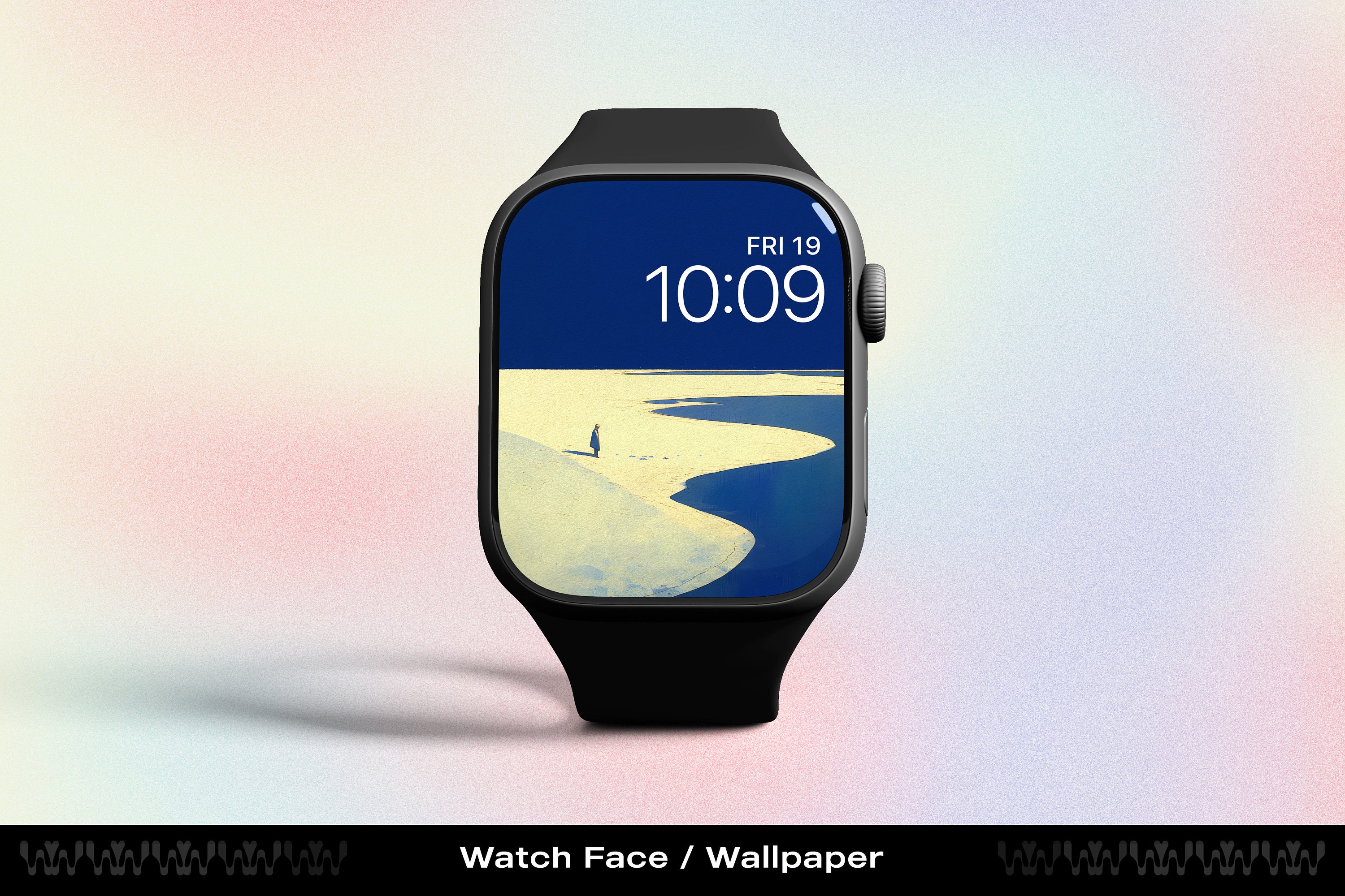 Ocean Blue Apple Watch Wallpaper | Smartwatch Background Watch Face ...