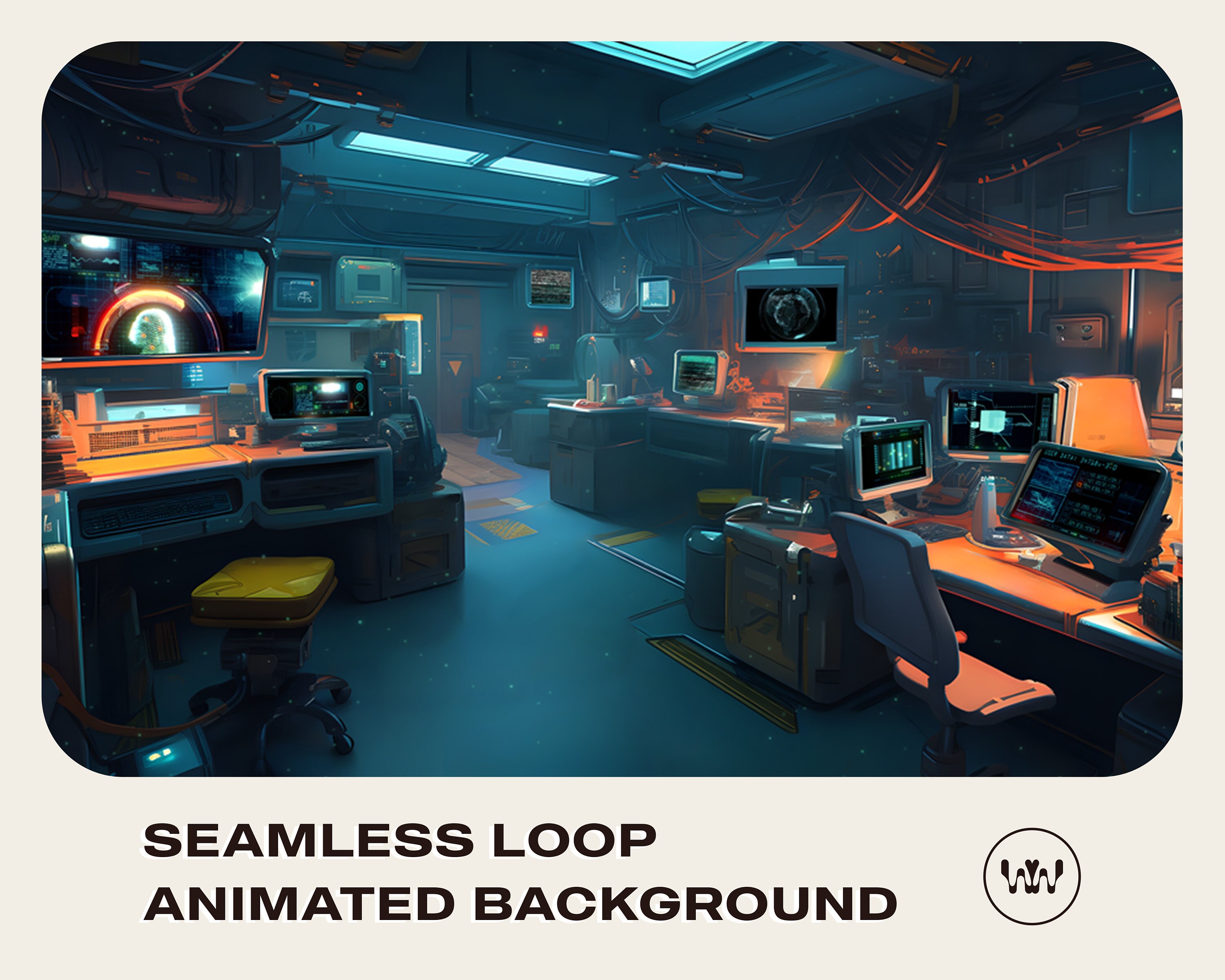 Space Station Lab Animated Background for Streaming | Alien Isolation ...