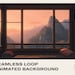 Zen Window Mountain View Bay Window BG Animated Background for ...