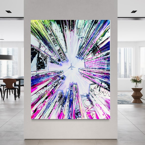 Abstract Cityscape - Etsy