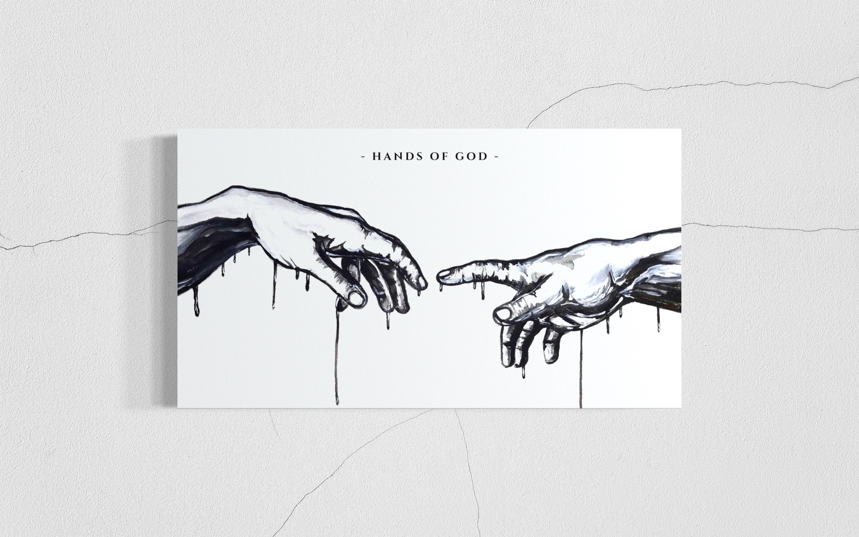 Michelangelo: Hands of God and Adam, Wall Art, the Creation of Adam ...