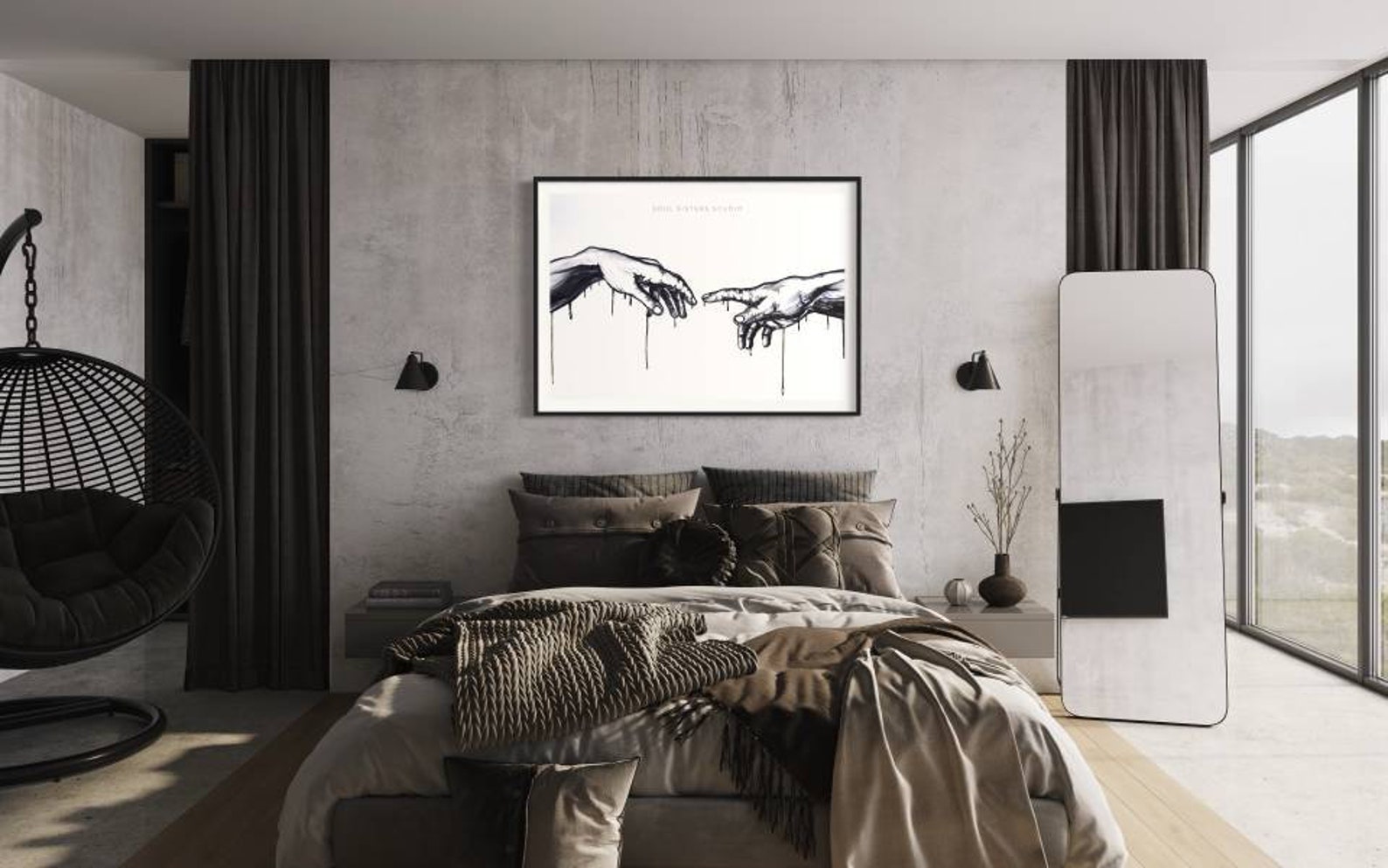 Michelangelo: Hands of God and Adam, Wall Art, the Creation of Adam ...