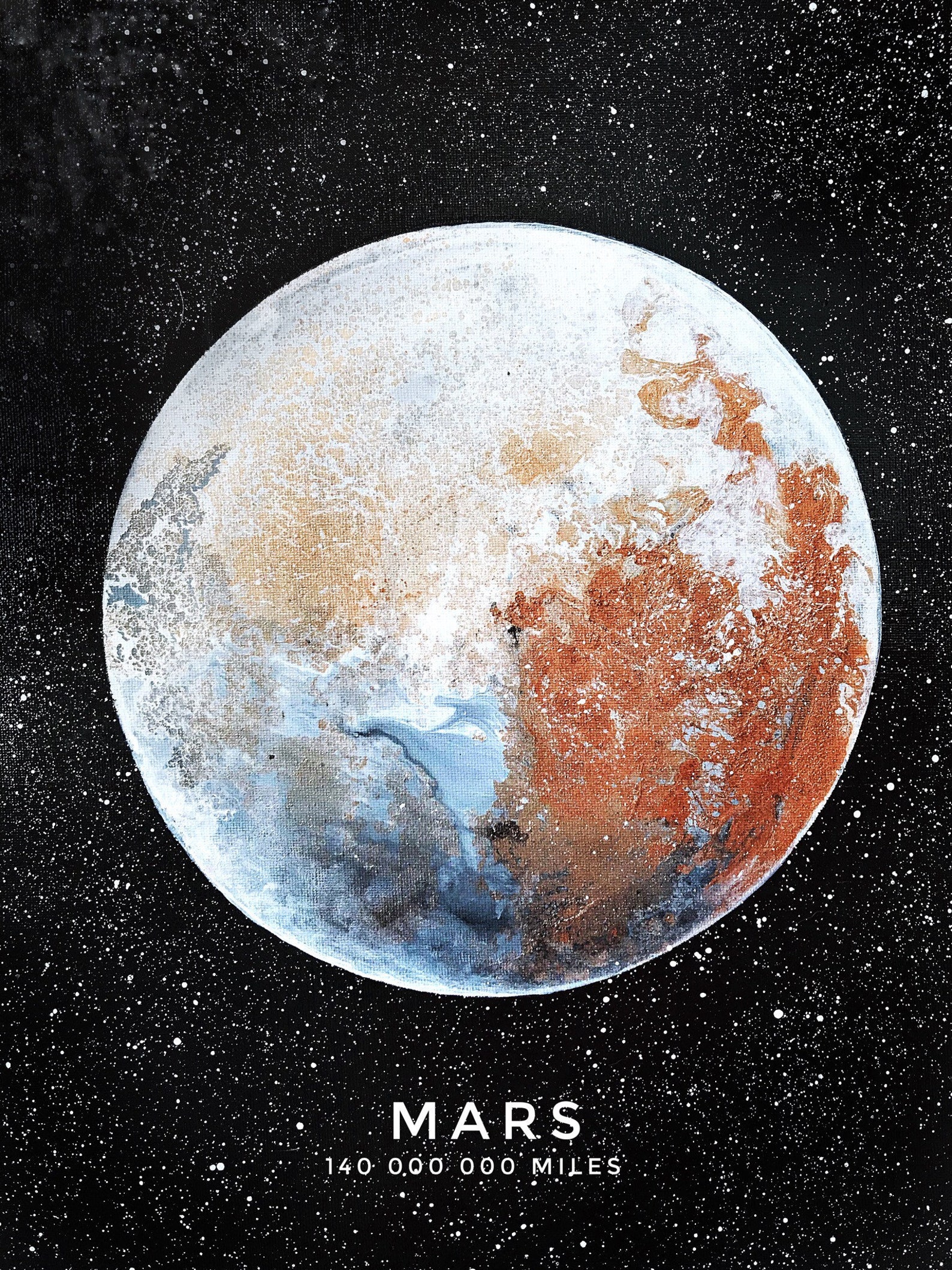 MARS PRINT 16x20 inc, Mars Wall Art, Cartel de Marte, Marte Pictures ...
