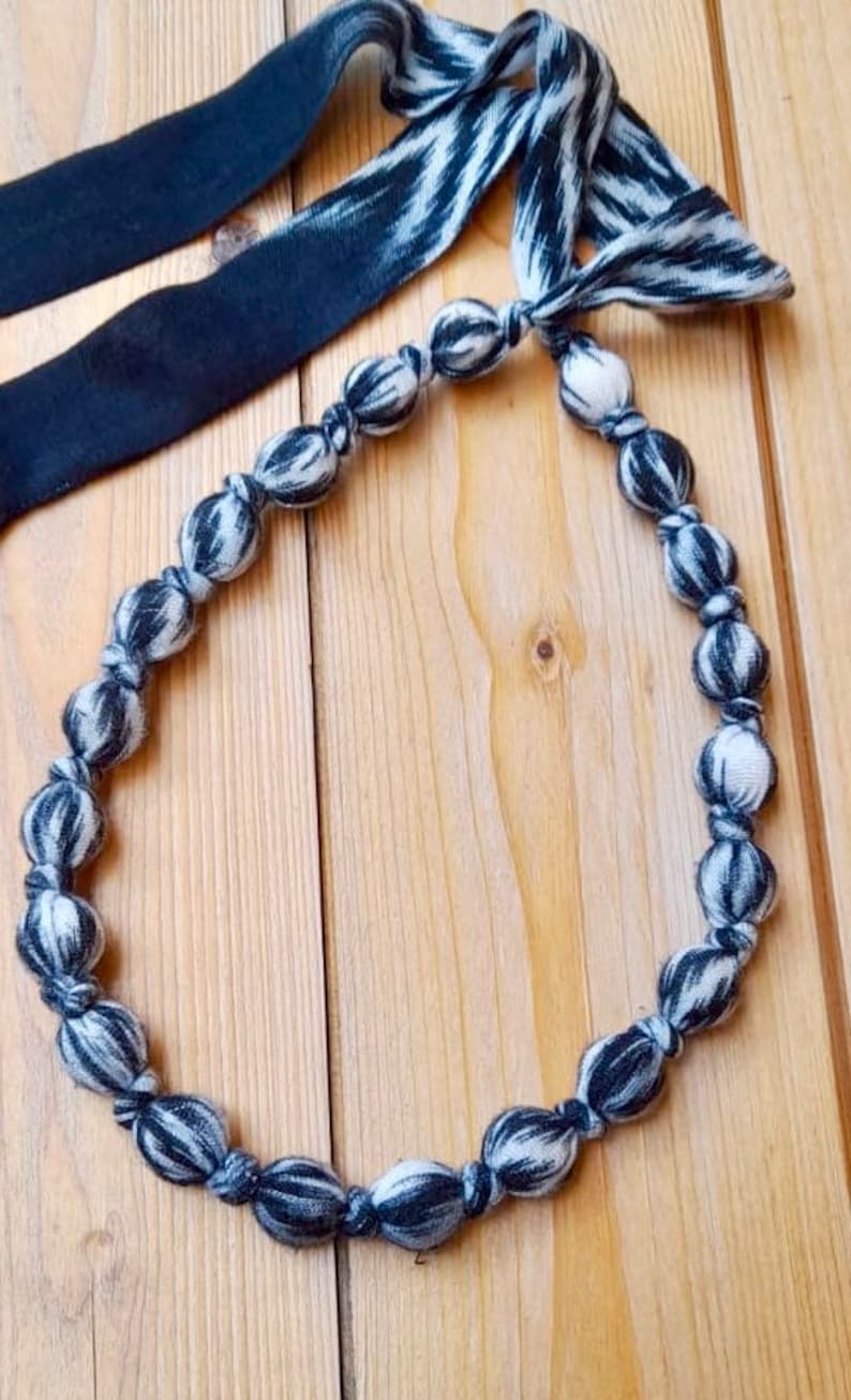 Collana tessuto cotone/seta colorata - Etsy Italia