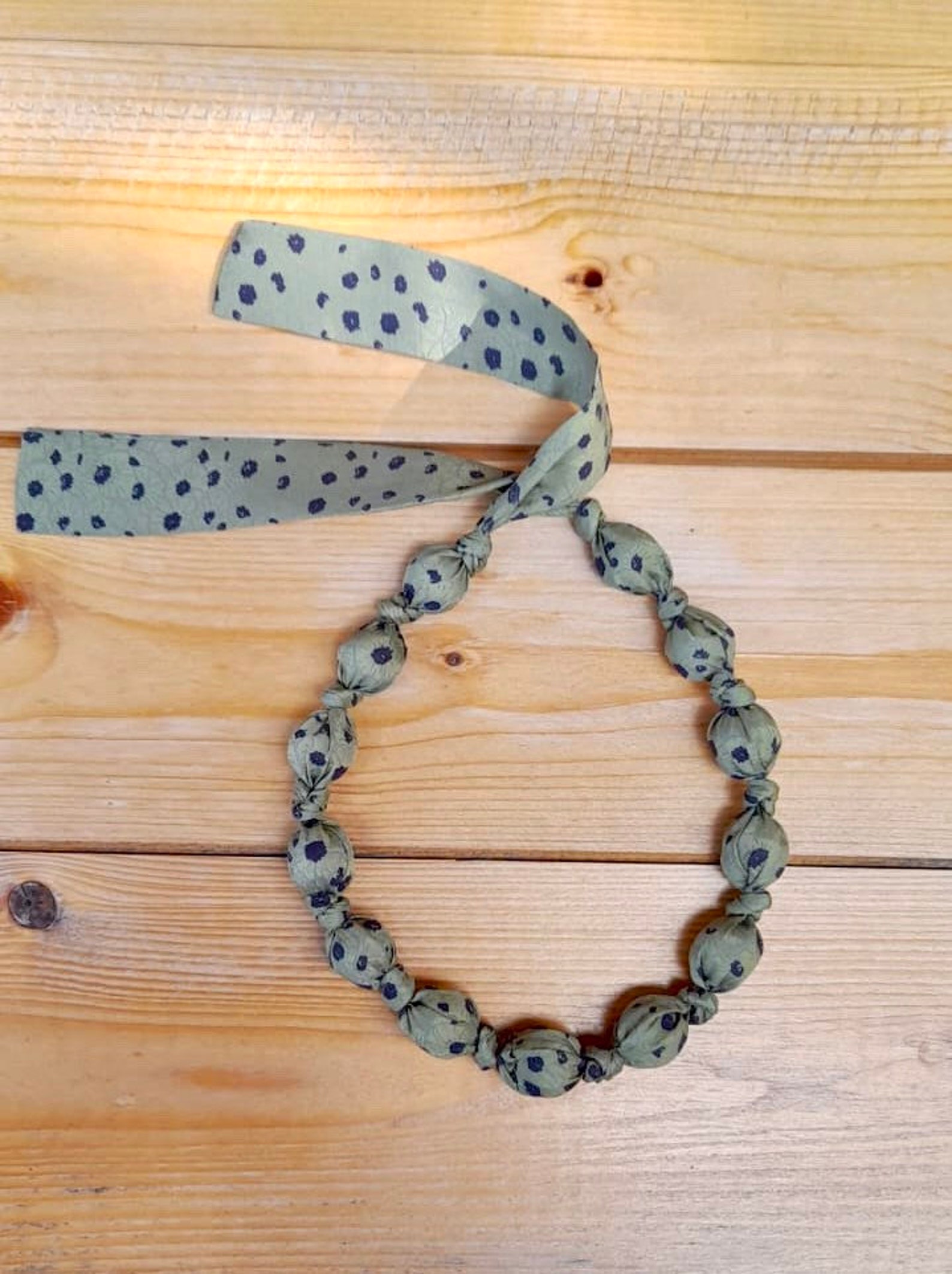 Collana tessuto cotone/seta colorata - Etsy Italia