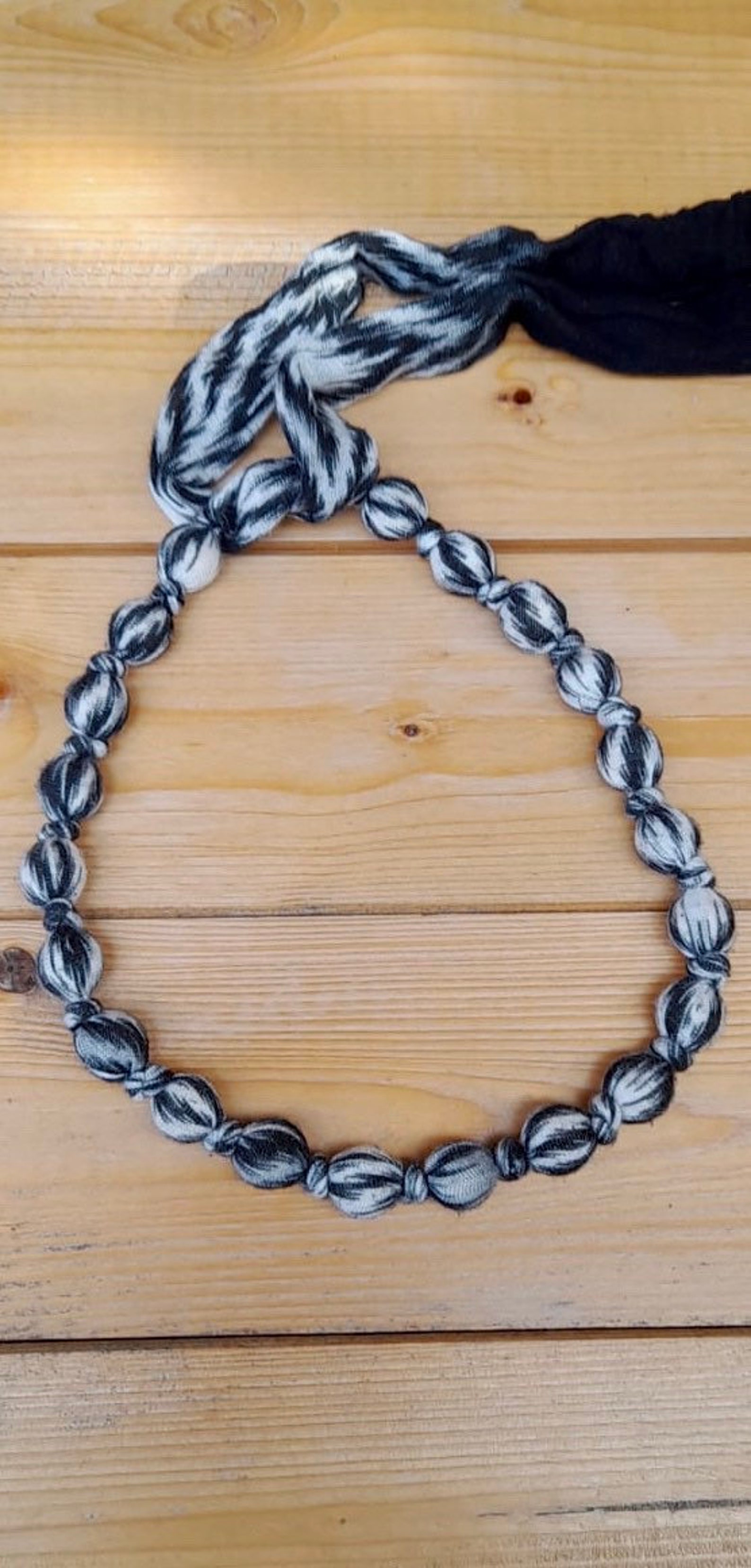 Collana tessuto cotone/seta colorata - Etsy Italia