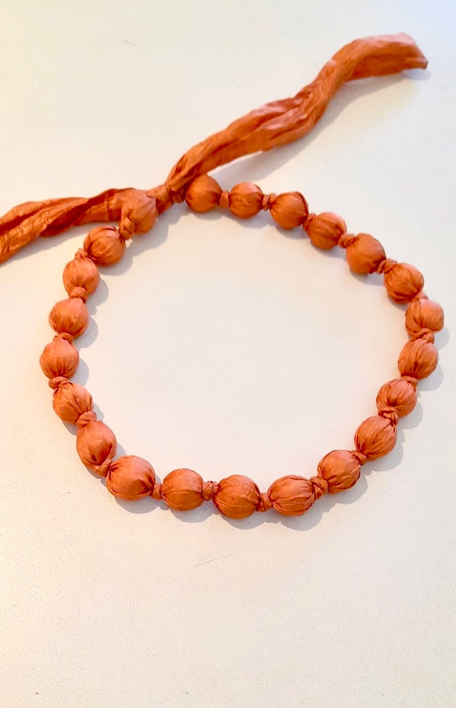 Collana tessuto cotone/seta colorata - Etsy Italia