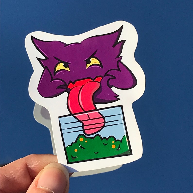 Stoner Haunter Gengar and Ghastly Pokemon Stickers - Etsy