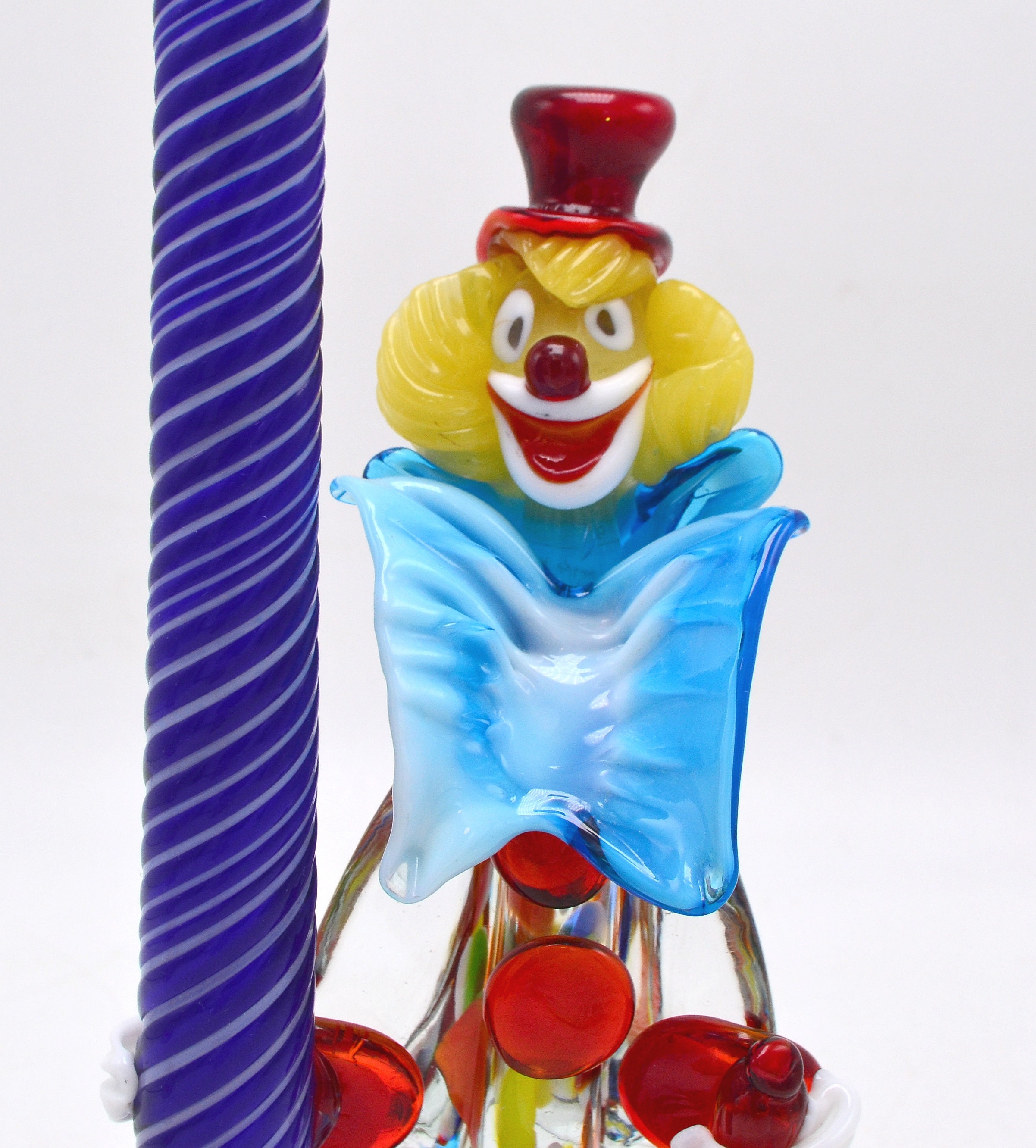 Vintage Murano Art Glass Clown With Lamp Post Hand Blown - Etsy